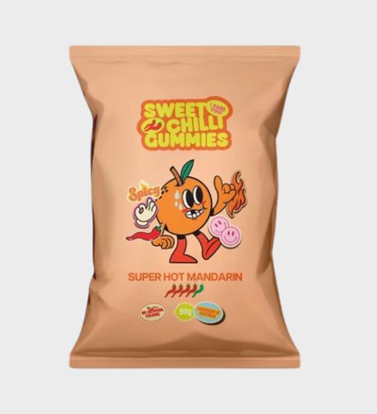 Sweet Chilli Gummies Super Hot Mandarin 90g | Pasta'bah